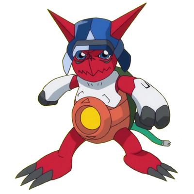 Xros Up Shoutmon (Chibi Kamemon) - Wikimon - The #1 Digimon wiki