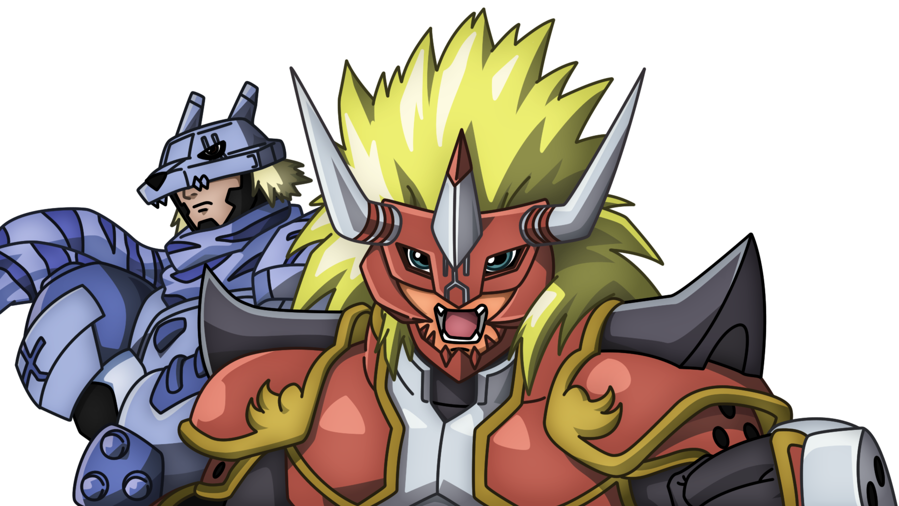 File:Agnimon Wolfmon dvd.png - Wikimon - The #1 Digimon wiki