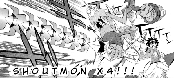 Shoutmon X4 - Wikimon - The #1 Digimon wiki