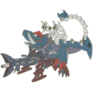Metal Greymon + Cyber Launcher - Wikimon - The #1 Digimon wiki