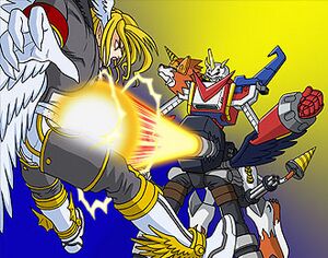 Shoutmon X4B - Wikimon - The #1 Digimon wiki