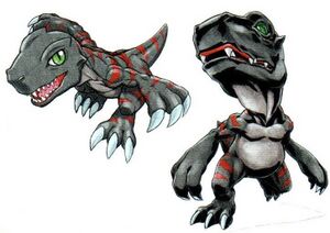 Agumon (Black) (X-Antibody) - Wikimon - The #1 Digimon wiki