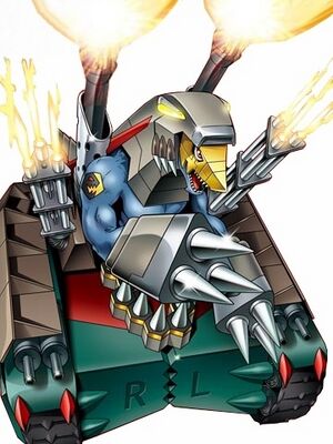 Tankdramon - Wikimon - The #1 Digimon wiki
